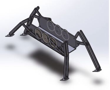 A Novel Design of an Aquatic Walking Robot Having Webbed Feet